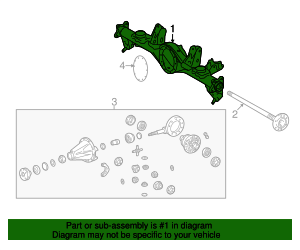 2008-2021 Toyota Land Cruiser Axle Housing 42110-60A52 | Toyota Parts ...