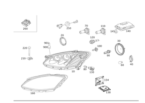 212-820-09-56 - Fog Lamp 1954-2025 Mercedes-Benz | MB Parts Express