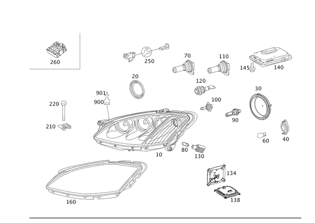 1994-2013 Mercedes-Benz Seal 221-826-01-58 | MB OEM Parts