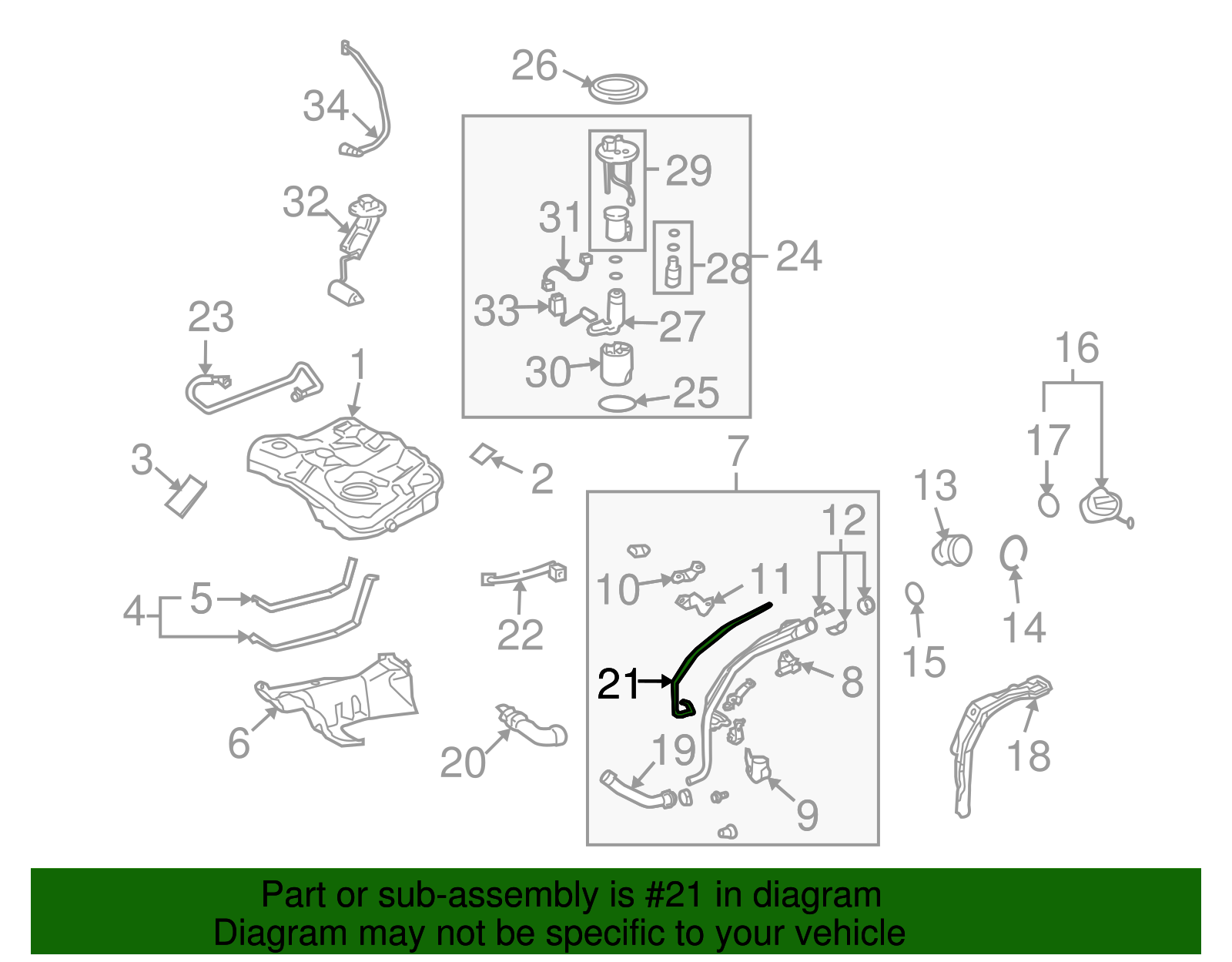 2012-2013 Toyota 2012-2013 Toyota - Vapor Hose 77779-02021 | Sparks Parts