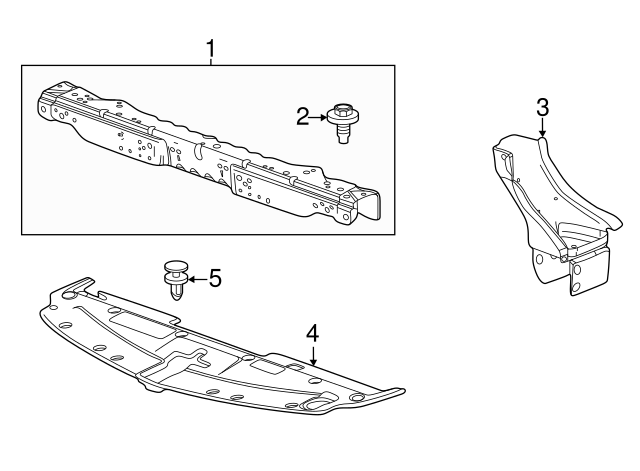22839771 - Front Compartment Front Sight Shield 2011-2015 Chevrolet ...