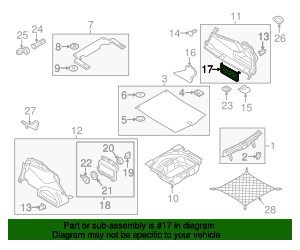 2012-2018 Audi Cargo Net 4G5-861-710-4PK | AutoNationParts.com