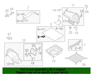 3C0-864-523-9B9 - Trunk Lining Bracket 2012-2020 Audi | Euro Parts 4 Less