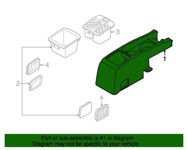 52307354117 - 2014-2018 BMW X5 Console (52-30-7-354-117) | BMW of South ...