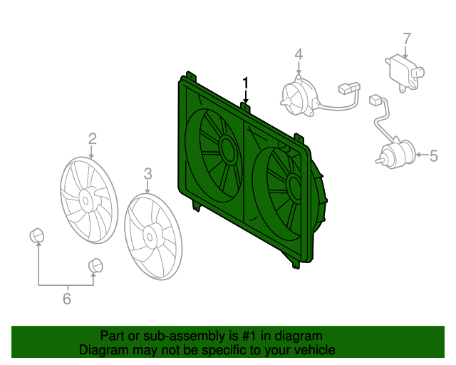 2008-2017 Lexus Fan Shroud 16711-38100 | OEM Vehicle Parts