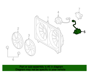 2006-2017 Lexus Fan Motor 16363-31010 | OEM Parts Online