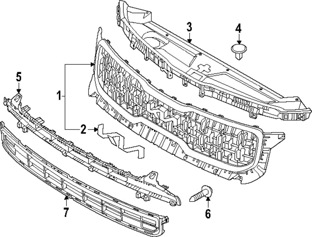 2023-2024 Kia Telluride | Center Grille | 86354-S9500 | Kia Auto Parts