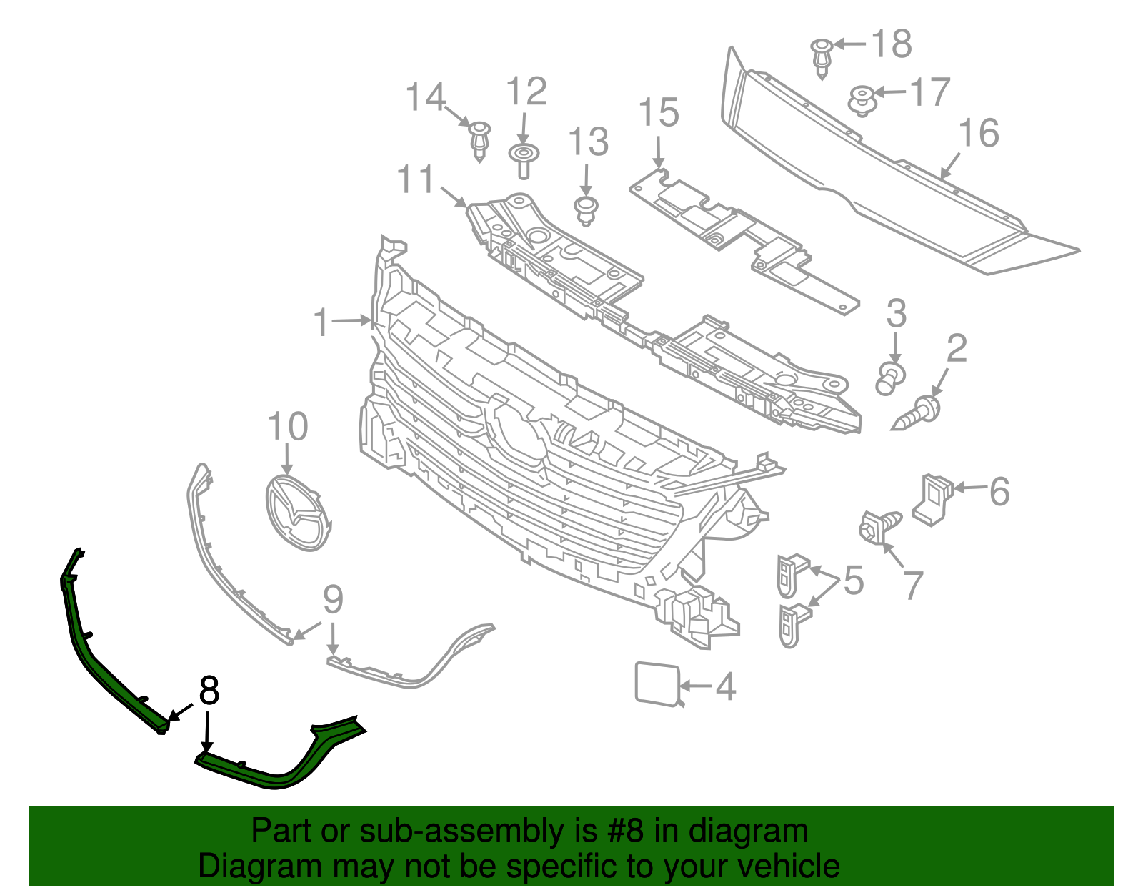 BANE-50-7J1 - 2017-2018 Mazda 3 - Molding | Mazda Parts Factor