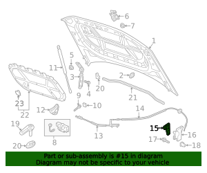 4H0-823-543 - Release Cable Cover 2019-2022 Volkswagen | Order Euro Parts