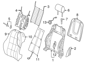 4G8-881-516-A - Seat Back Frame 2012-2018 Audi | AutoNationParts.com