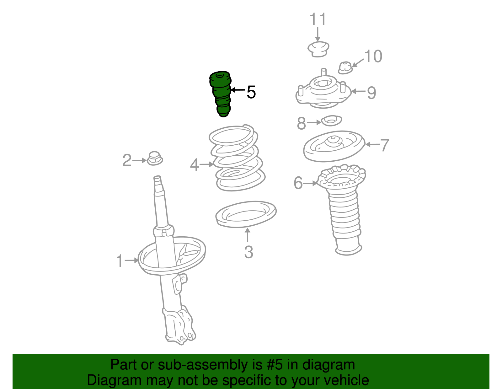 2014-2019 Toyota Corolla Bumper 48331-02110 | Toyota Parts Center