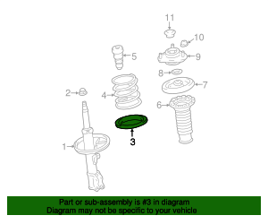 48158-02120 - Lower Insulator 2014-2019 Toyota Corolla | Bam Wholesale ...