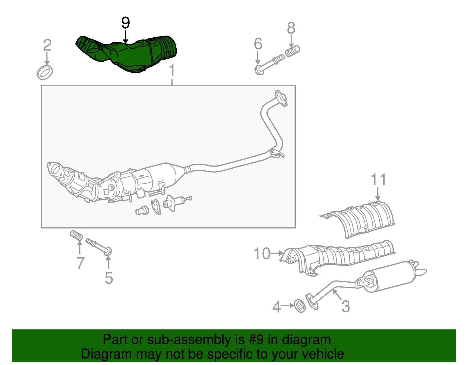 58151-47040 - Heat Shield 2010-2011 Toyota Prius | Longo Toyota Parts