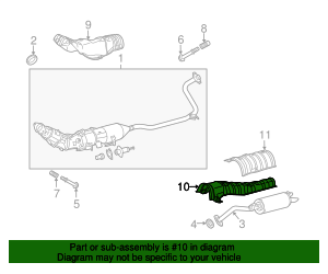 2010-2016 Toyota Heat Shield 58153-47030 | Toyota Parts Center