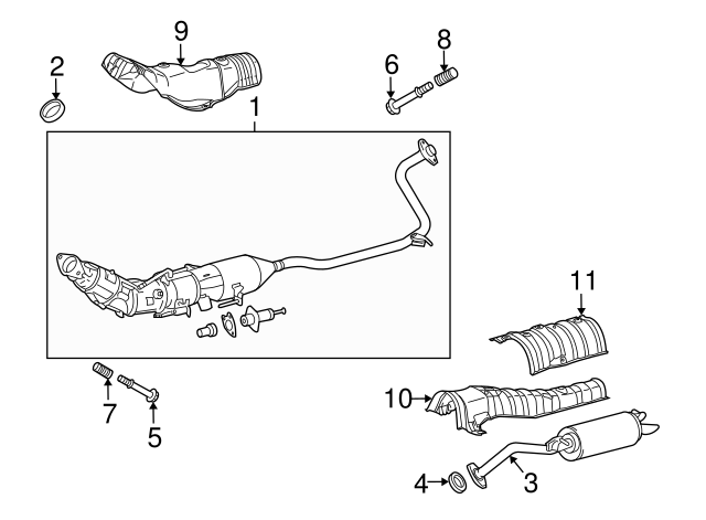 17410-37300 - Exhaust Pipe 2010-2015 Toyota Prius | Longo Toyota Parts