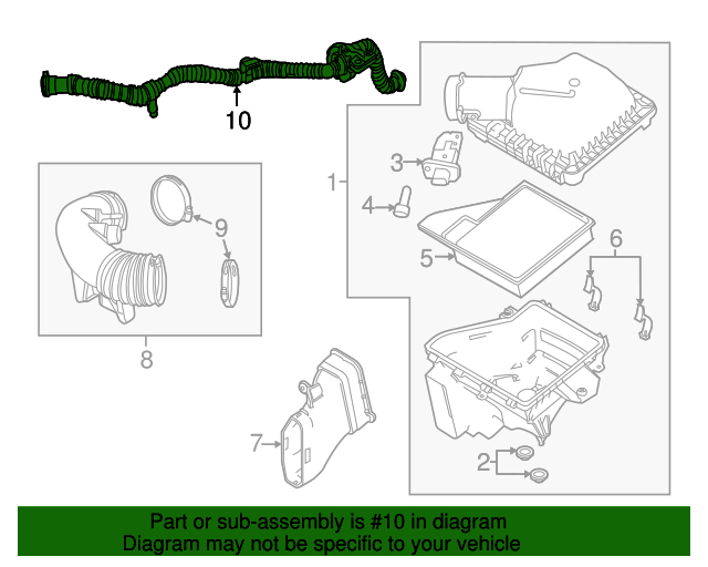 BR3Z-6C646-B - Resonator W/Pipe - 2011-2014 Ford Mustang | OEM Parts Quick