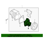 2009-2012 Hyundai Engine Water Pump 25100-2G200 | QuirkParts