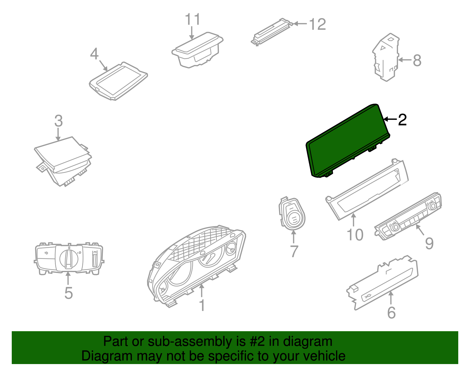 65509292248 - 2012-2018 BMW Display Unit (65-50-9-292-248) | BMW of ...