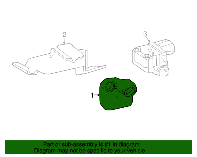 000-905-77-00 - Lateral Accelerometer Sensor 2014-2021 Mercedes-Benz ...