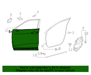 67111-0E081 - Door Outer Panel 2020-2024 Toyota Highlander | AutoNation ...