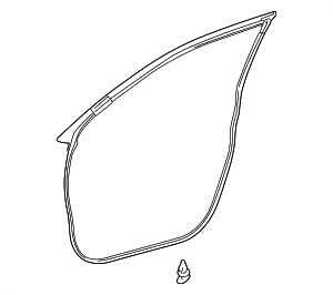 67861-0E090 - Door Weather-Strip 2020-2024 Toyota Highlander | Longo ...
