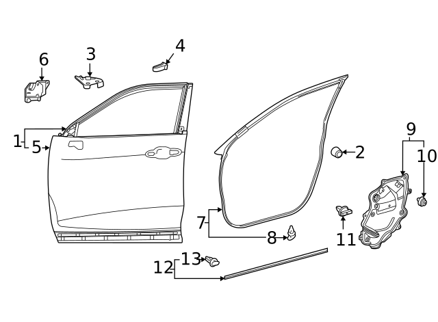 67856-0E050 - Door Shell Seal 2020-2024 Toyota Highlander | AutoNation ...