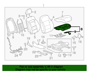 84572330 GM Seat Cushion Pad | GM Parts Store