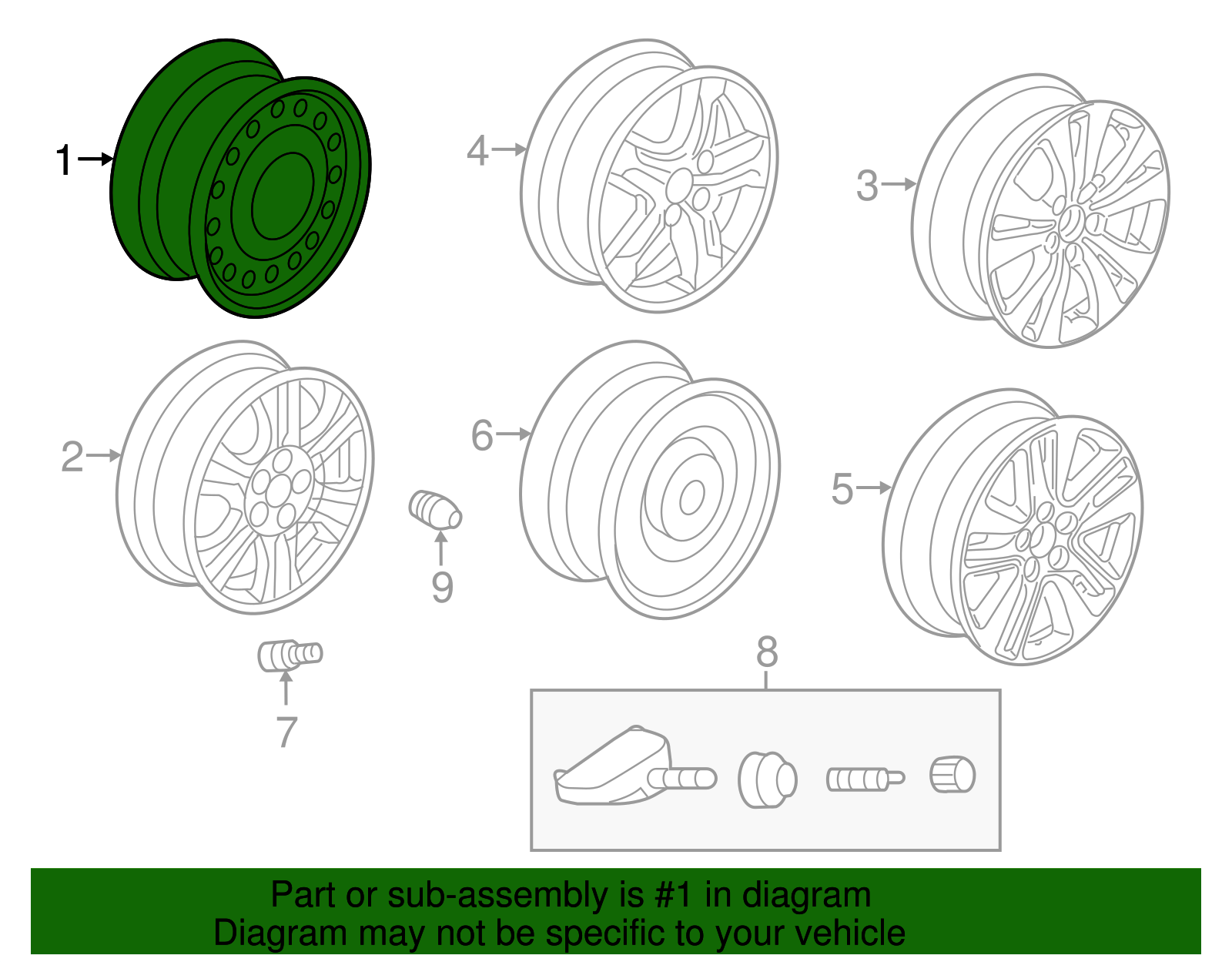 42700-TK8-A01 - Wheel, Steel 2011-2017 Honda Odyssey | Honda Parts Online