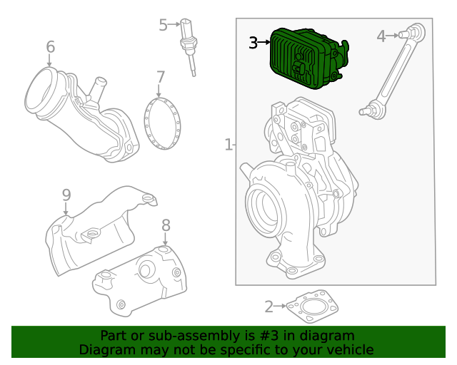 2020-2023 GM Variable Geometry Turbocharger Actuator 12707578 | OEM ...