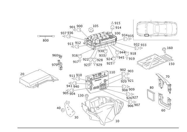 1954-2025 Mercedes-Benz Control Unit, Sam 221-545-16-32 | MB Dealer Parts