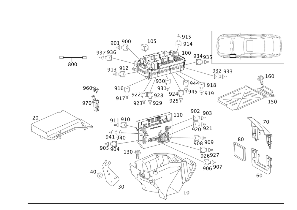 221-545-84-32 - Control Unit 1954-2025 Mercedes-Benz | Mercedes-Benz ...