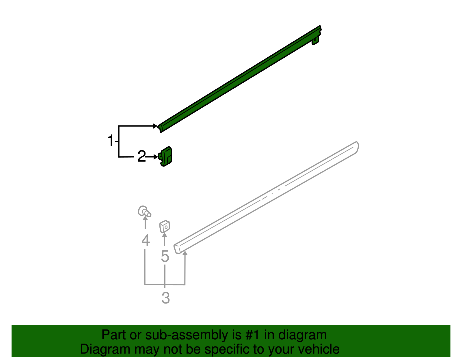 2002-2007 Subaru Impreza Belt Weather-Strip 61280FE001 | Subaru Parts Store