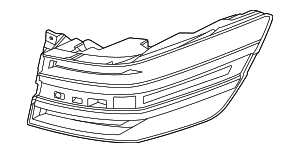 2022-2024 Genesis Lamp Rear Combination Outside Left-hand 92410-AR010 ...