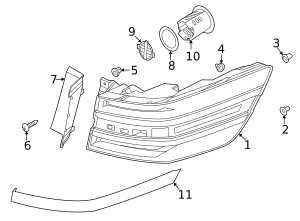 2022 Genesis GV70 Tail Lamp Assembly 92410-AR010 | OEM Parts Online