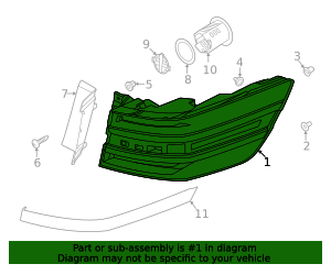 2022 Genesis GV70 Tail Lamp Assembly 92410-AR010 | OEM Parts Online