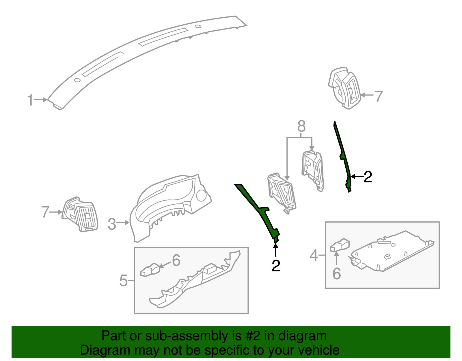 2017-2020 Infiniti Q60 Trim Molding 68412-5CA0A | Faulkner Infiniti of ...