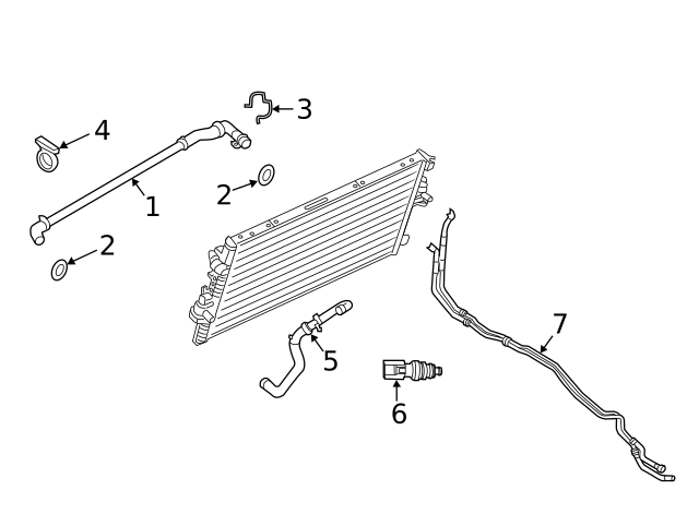 2017-2020 Ford Lower Hose HC3Z-9P923-A | Varsity Ford