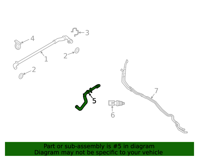 2017-2019 Ford Water Inlet Pipe HC3Z-8C471-A | OEM Parts Online