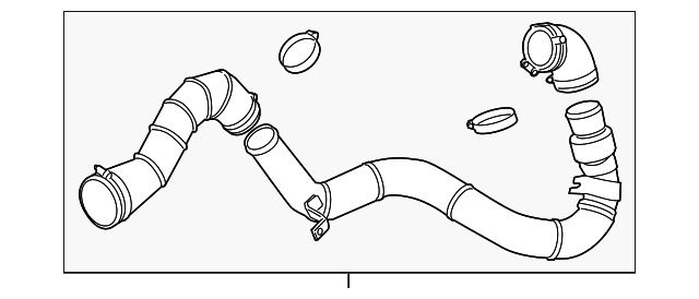 Genuine OEM Air Inlet Tube Part# LR038316 Fits 2012-2013 Land Rover ...