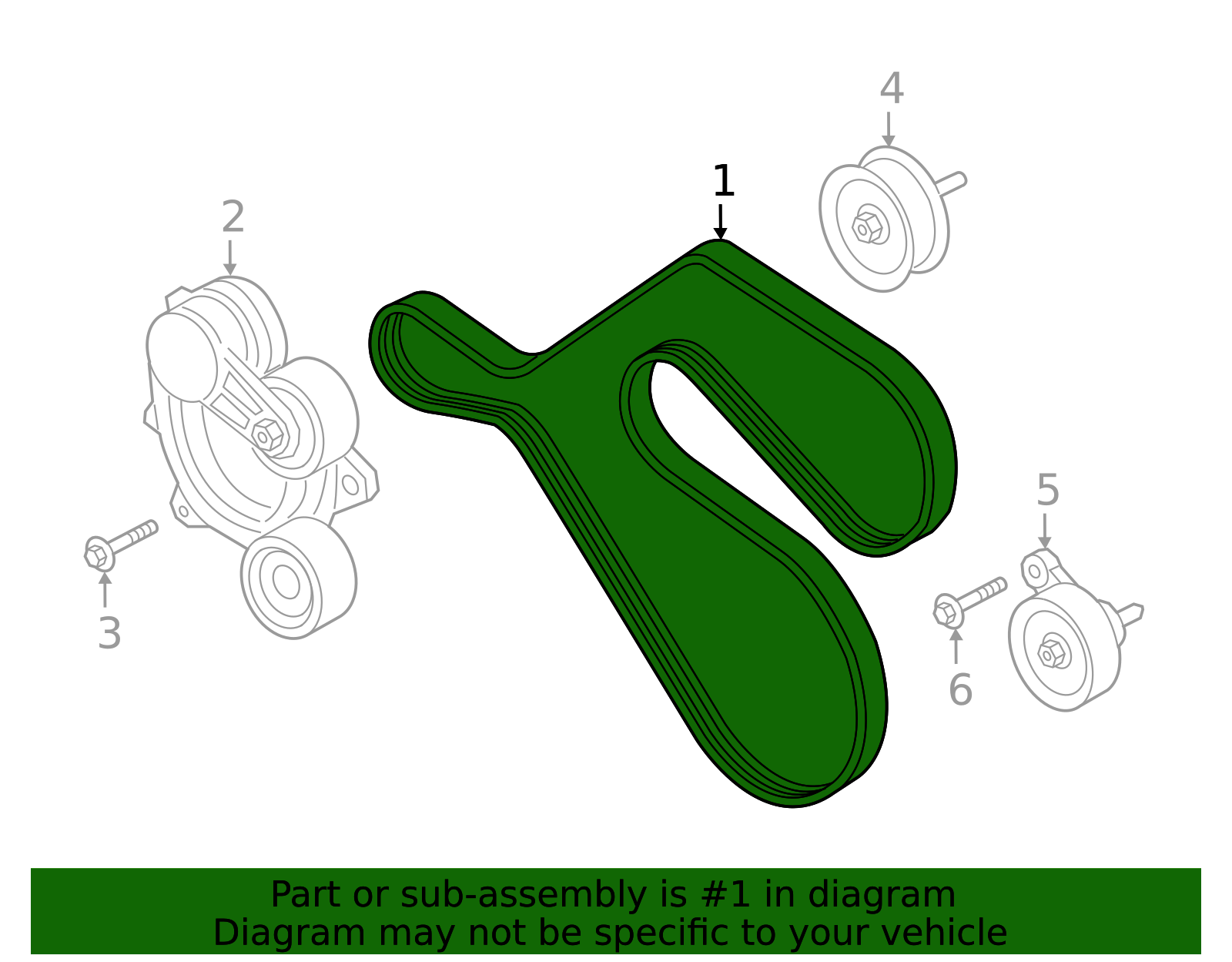 L1MZ-8620-H - Serpentine Belt 2020-2025 Ford | Ford Parts Direct