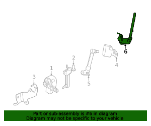 37-14-6-887-834 - Holder ride height sensor right rear 2019-2024 BMW ...