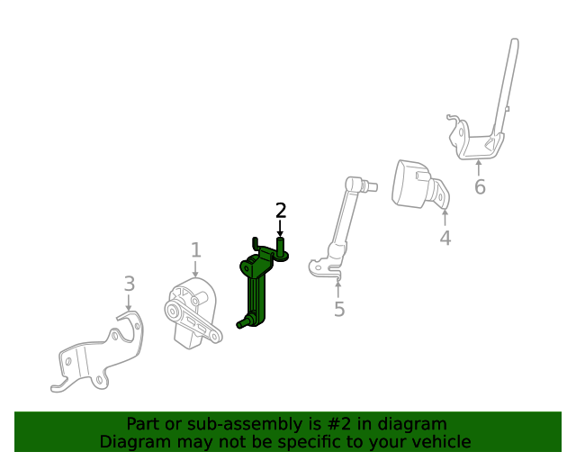 37146879041 - 2019-2023 BMW Front Sensor Control Rod (37-14-6-879-041 ...