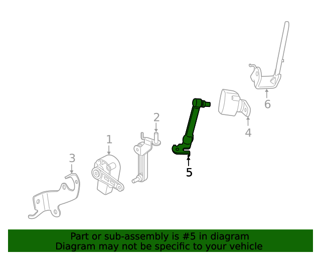 OEM BMW Rear Sensor Control Rod Part# 37148850050 | BMW Parts Center