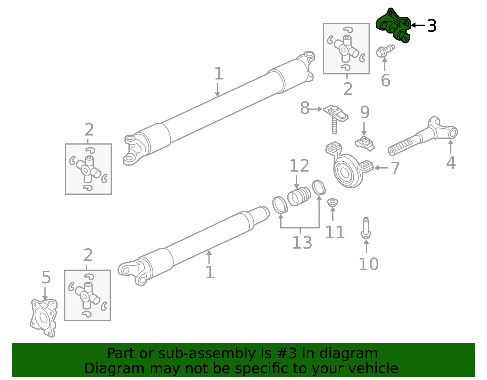 Genuine OEM Ford Part - Flex Coupling HL3Z-4782-A | Genuine OEM Ford ...