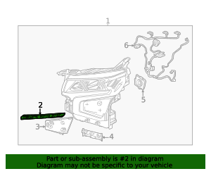 2021-2023 Chevrolet Front Passenger Side Bumper Fascia Headlamp Opening ...