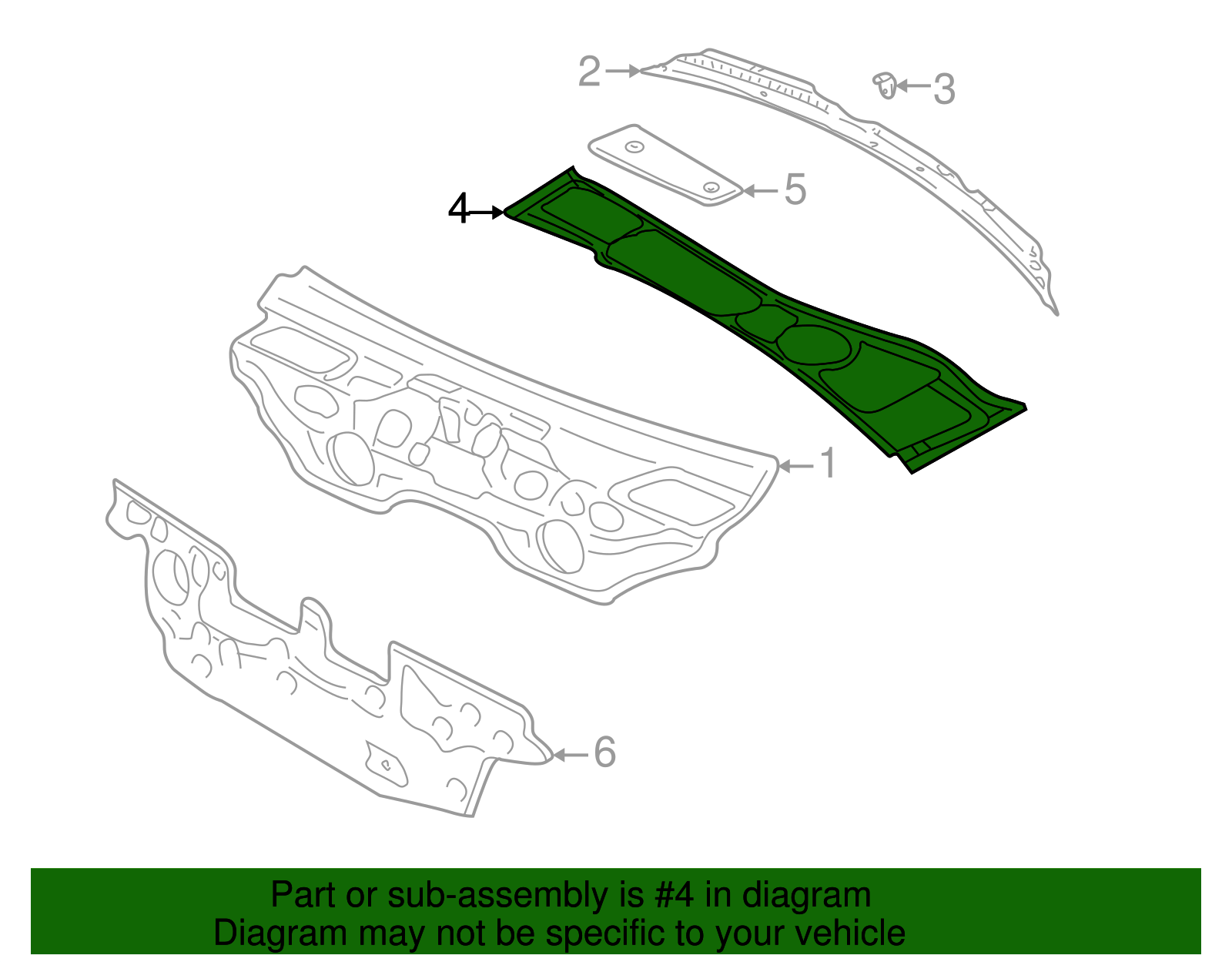 2002-2008 Audi Cowl Grille Panel 8E1-819-447-01C | OEM Parts Online