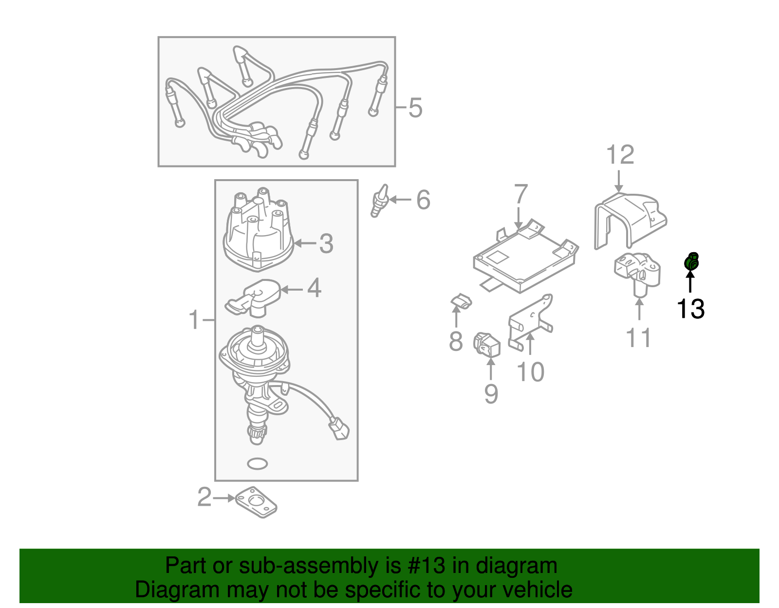 1999-2004 Nissan Knock Sensor B20607B000 | Nissan Canada