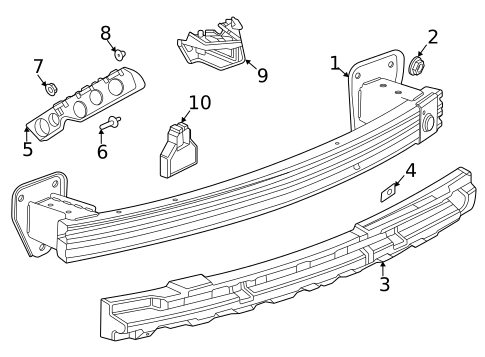 Bumper & Components - Rear for 2022 Chevrolet Trailblazer ...