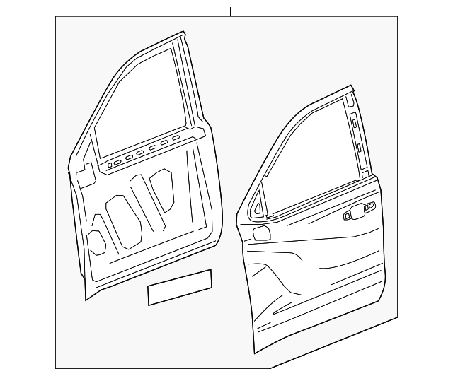 2019-2020 GMC Sierra 1500 Door Shell - Driver's Side (LH) 84596146 ...