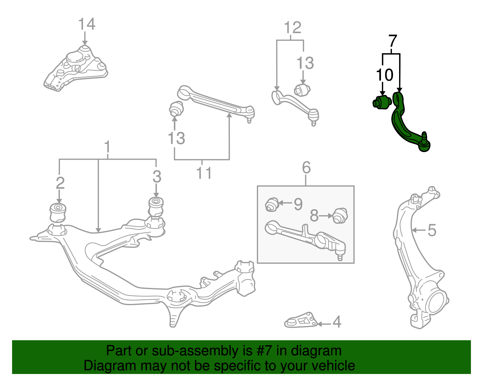8E0-407-693-AG - Rear Lower Control Arm 1996-2006 Audi | Audi OEM Parts